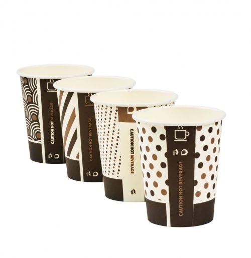 8oz Mixed Design Compostable Bamboo Cups – Dispo International